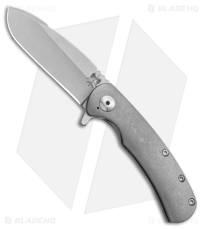 Doc Shiffer Designated Marksman Knife Titanium Flipper (2.75" Plain ...