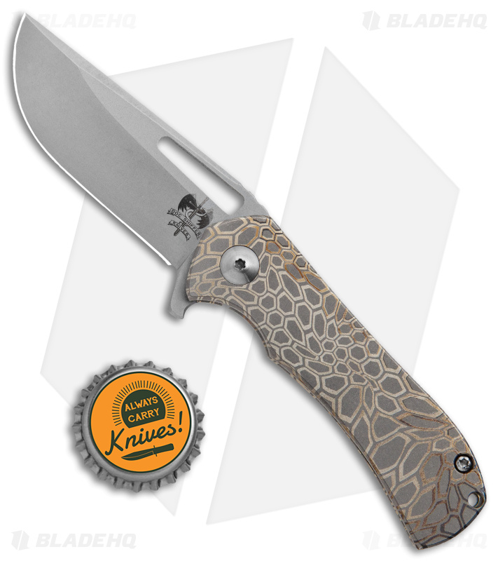 Doc Shiffer Recon LW Frame Lock Knife Kryptec Ti - Blade HQ