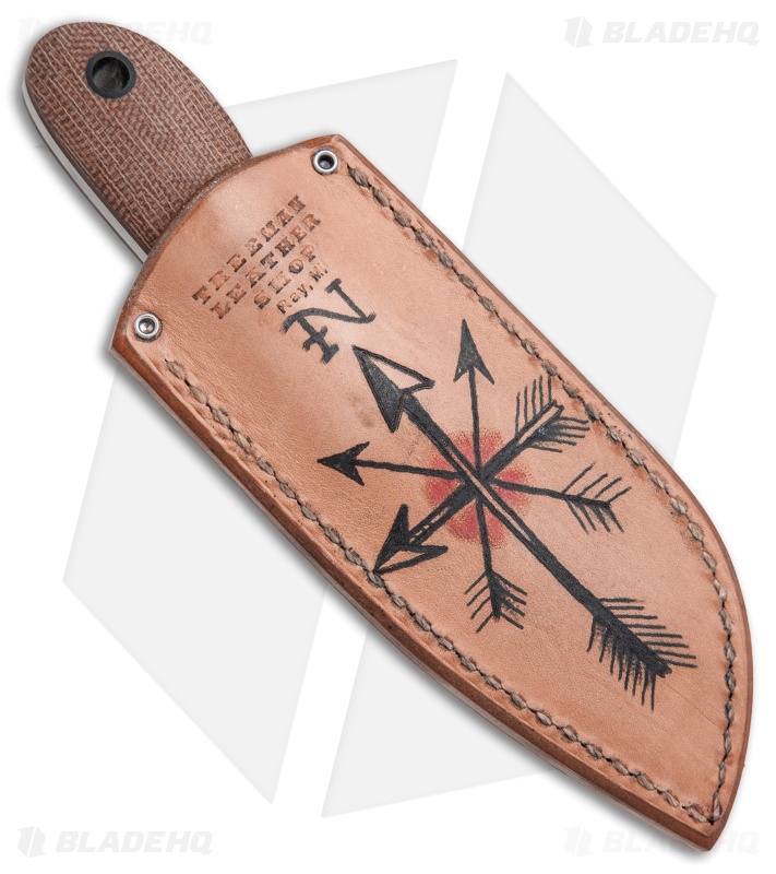 Doyle Knives Land Pirate Fixed Blade Knife Natural Micarta (2.75" Acid ...