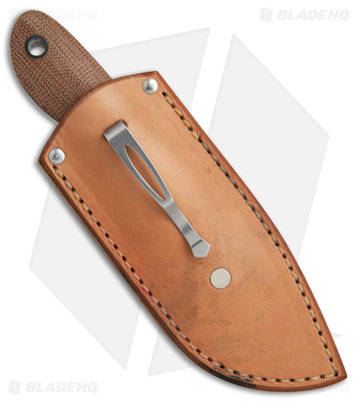 Doyle Knives Land Pirate Fixed Blade Knife Natural Micarta (2.75" Acid ...