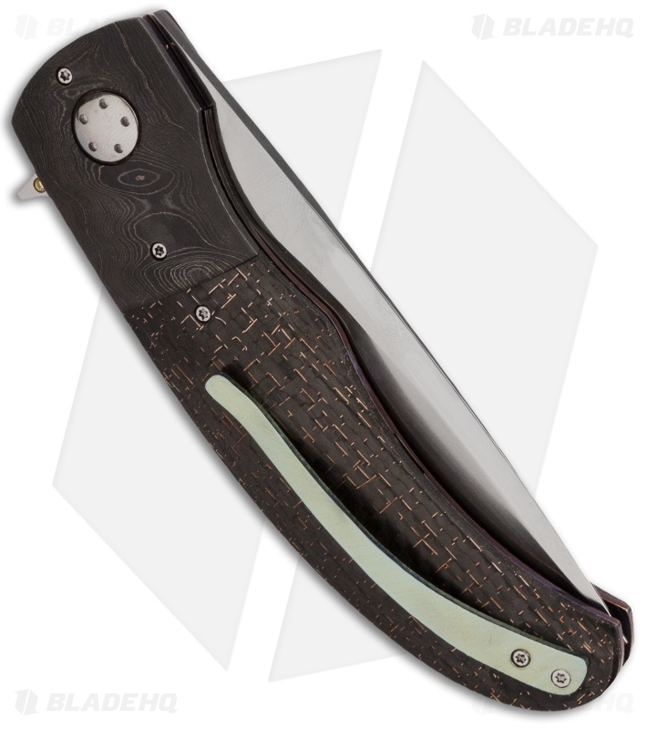 George Muller LL-AAA Folder Knife LSCF/Damascus (3.5" Satin) - Blade HQ
