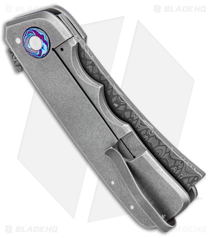 Jason Clark Custom Spanish Tip Razor Frame Lock Knife (3.5" Satin ...