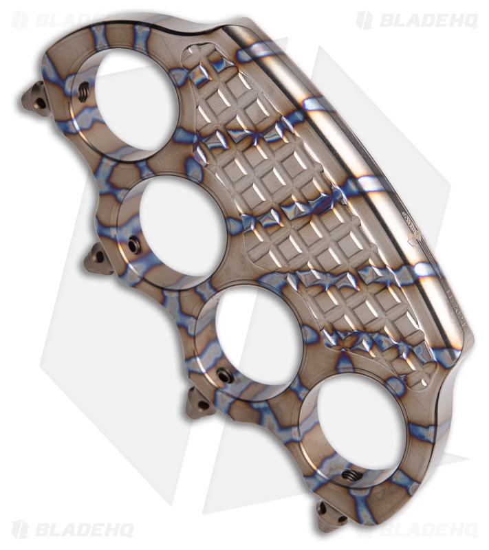 Microtech Marfione Hand Tank Spiked Knuckle Flamed Ti