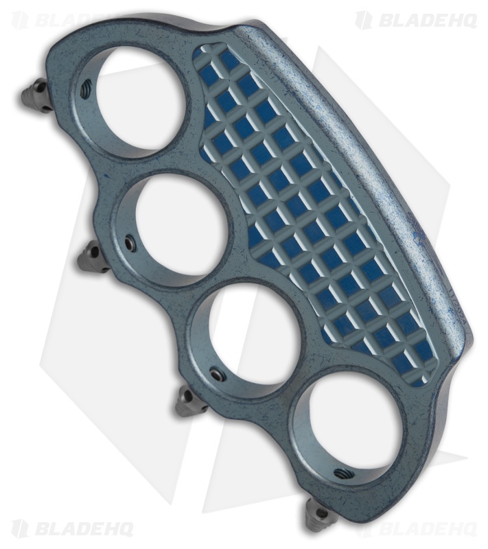 Microtech Marfione Hand Tank Spiked Knuckle Ice Blue