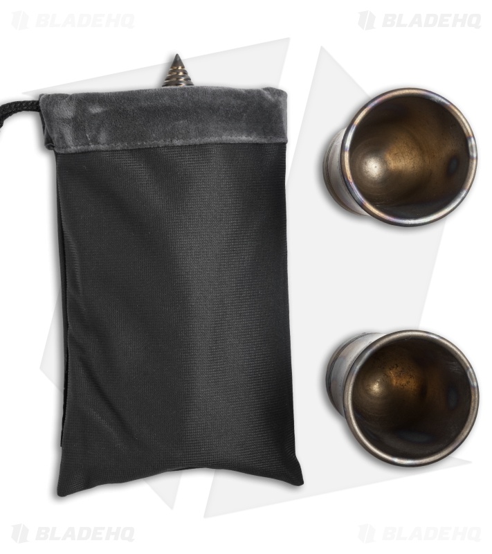 Microtech Flame Anodized Titanium Flask Set - Blade HQ