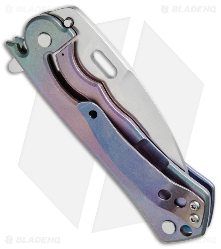 Steve Ryan Custom XL Folder Frame Lock Knife Multi-Color Ano Ti (4.5 ...