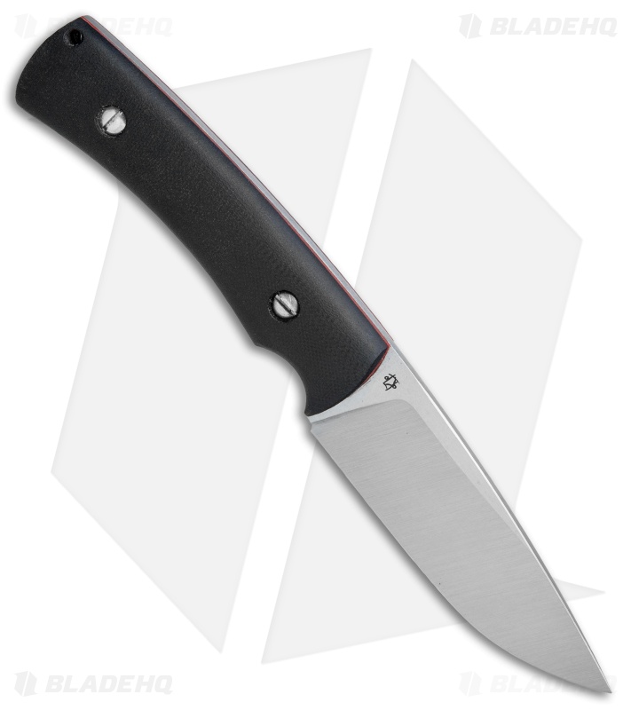TK Knives Telchar Fixed Blade Knife Black G-10 (4" Satin/SW) - Blade HQ