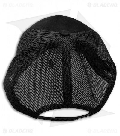 Benchmade Knives Snap Back Mesh 7 Panel Hat w/ Logo - Black - Blade HQ