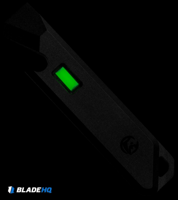 Glow Rhino Titanium Prybar Green Tritium Glow (3" Gray) - Blade HQ
