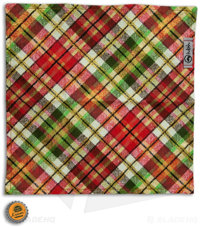 Hanks by Hank 10" x 10" Handkerchief - Glittery & Gold (Plaid) - Blade HQ