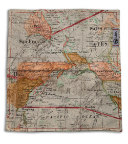 Hanks by Hank 10" x 10" Handkerchief - Map - Blade HQ