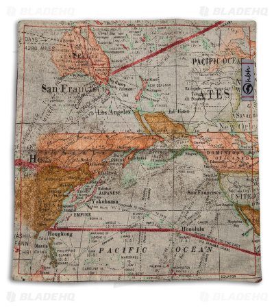 Hanks by Hank 10" x 10" Handkerchief - Map - Blade HQ