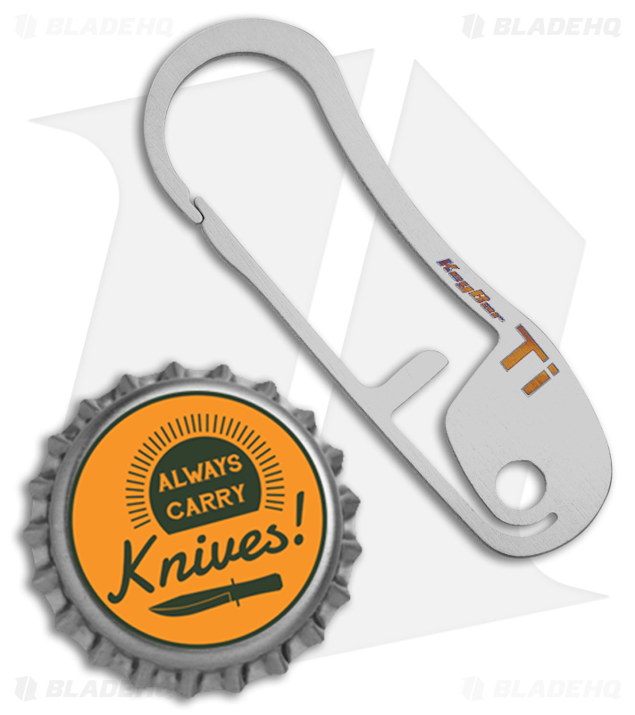 KeyBar Titanium Keyrabiner 5.0 Insert (Silver) - Blade HQ