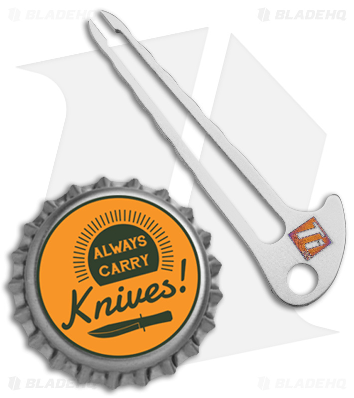 KeyBar Tweezers Insert Titanium (Silver) - Blade HQ