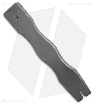 Maverick Customs 3.8" Pry Bar Gray Titanium Notched