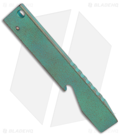 Maverick Customs Pocket Tool Green/Gray Ti 4" - Blade HQ