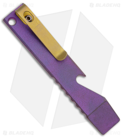 Maverick Customs Pocket Tool Purple/Gold Ti 4" - Blade HQ