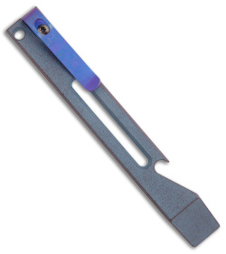 Maverick Customs Pry Bar SW Blue Channeled Ti - Blade HQ