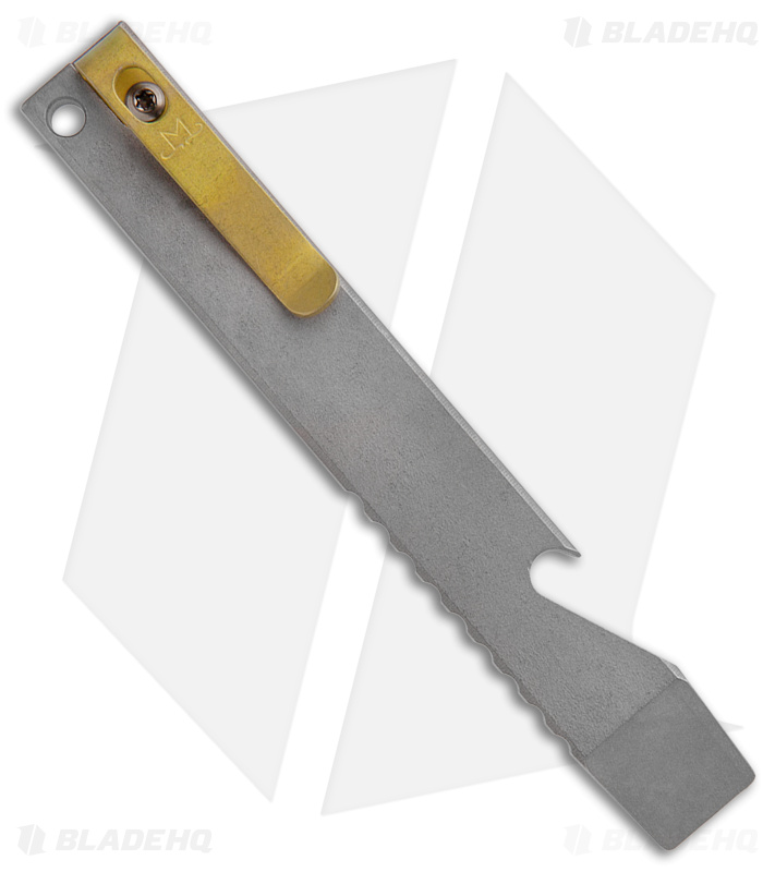 Maverick Customs Pry Tool SW/Yellow Jimped Ti 5" - Blade HQ