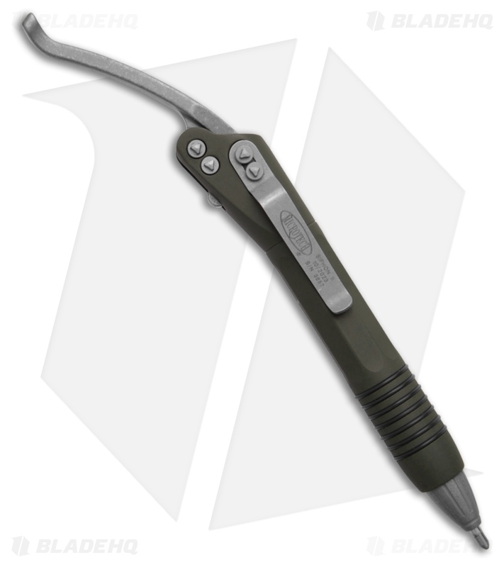 Microtech Siphon II Pen OD Green - Apocalyptic - Blade HQ