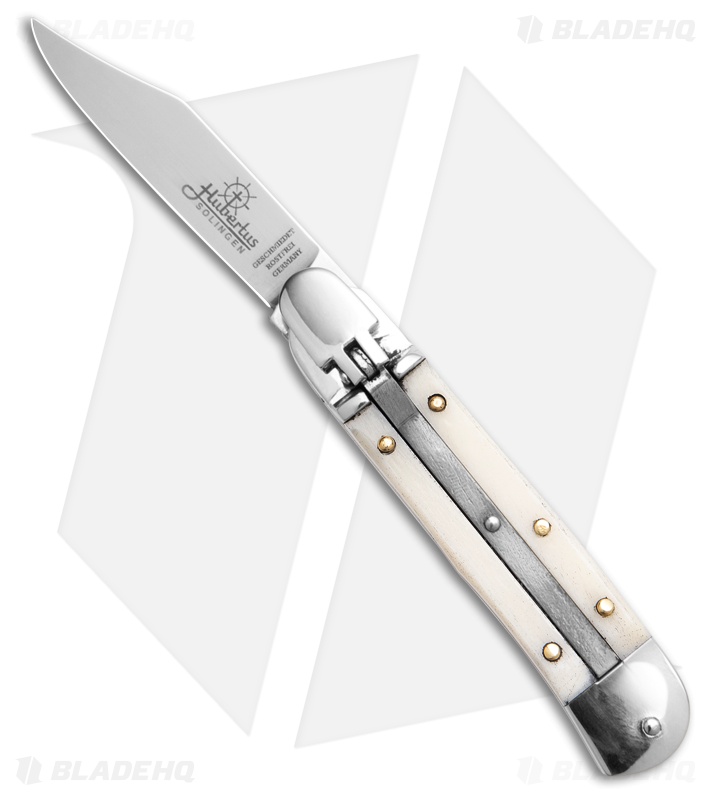 Hubertus Lever Lock Auto Knife 6.75 Ebony | Blade HQ