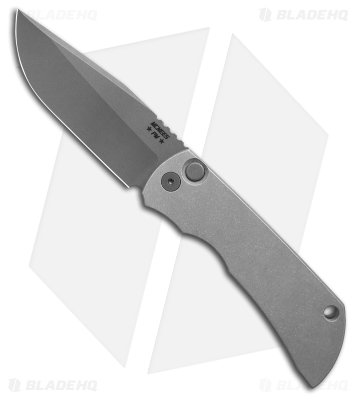 McNees Knives MAC2 Auto Knife Gray Aluminum (SW MagnaCut)