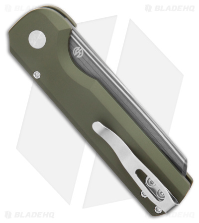 Arcform Slimfoot Auto Knife Green Al - Bacon Dam - Blade HQ
