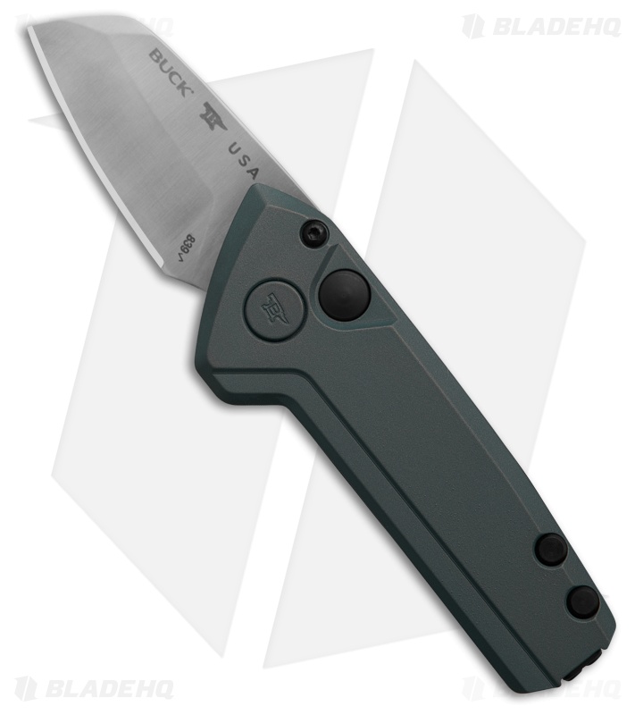 Buck Knives 839 Mini Deploy Auto Knife Blue Aluminum Satin