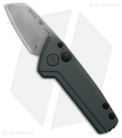 Buck Knives 839 Mini Deploy Auto Knife Blue Aluminum Satin