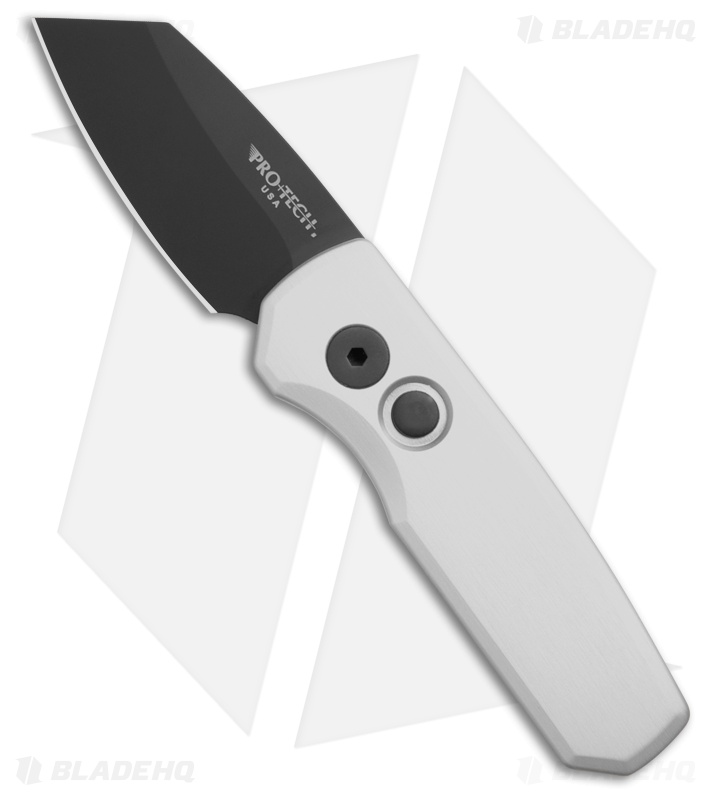 Pro-Tech Runt 5 Reverse Tanto Automatic Knife Silver Aluminum