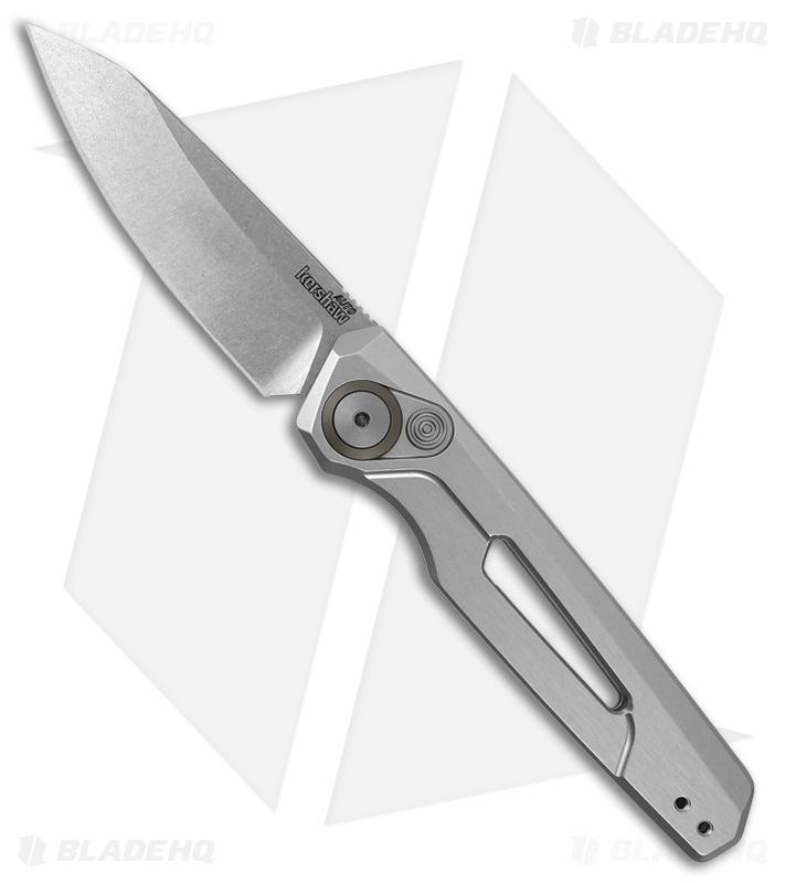 Kershaw Launch 11 Automatic Knife Raw Aluminum (2.75" Stonewash) - Blade HQ