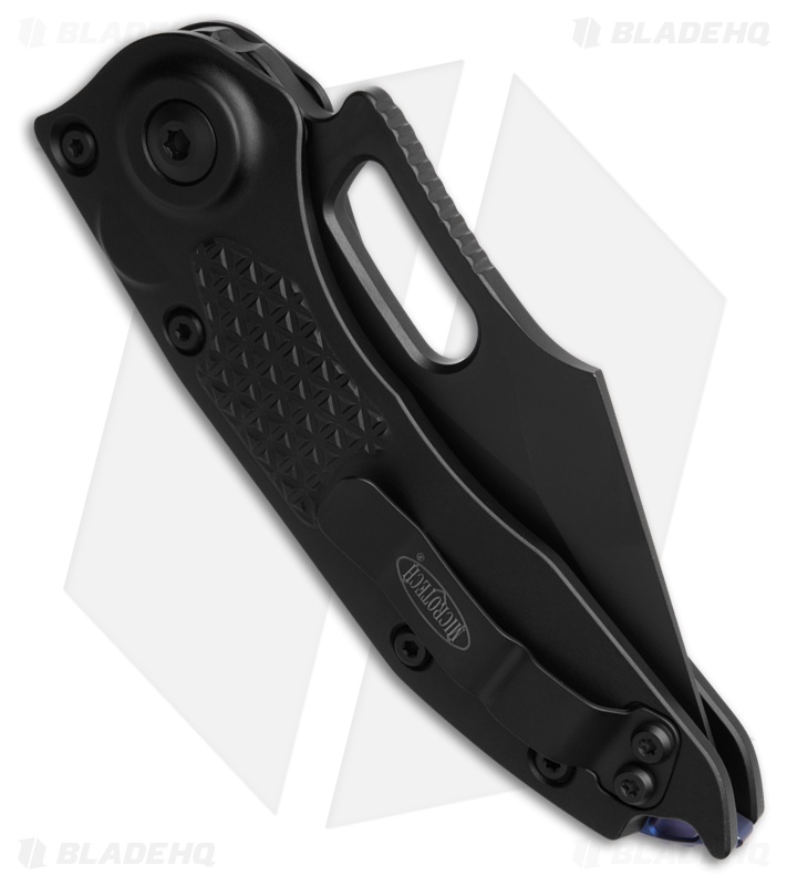 Microtech Stitch Automatic Knife | Black Full Serrated