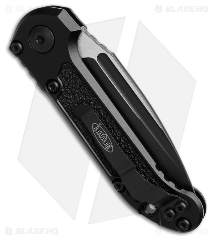 Microtech LUDT Automatic Knife Black Aluminum S/E Two-Tone