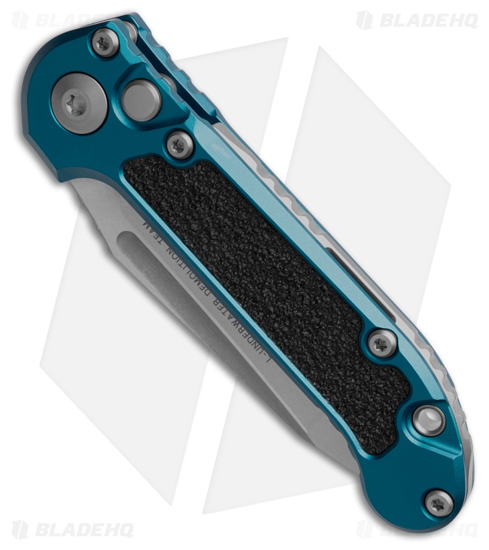 Microtech LUDT Automatic Knife Blue Aluminum T/E SW Serr