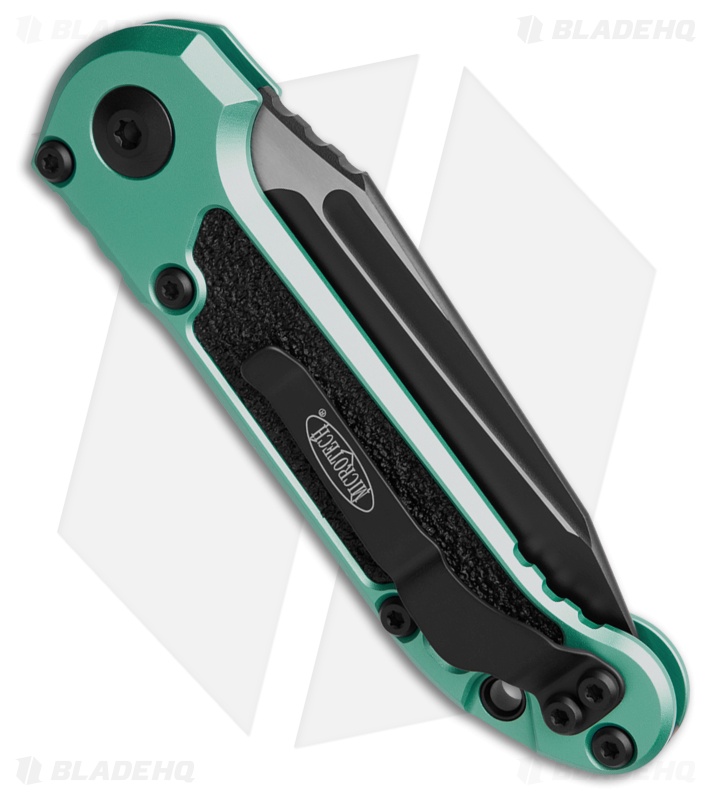 Microtech LUDT Automatic Knife Turquoise Aluminum T/E Black