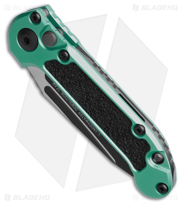 Microtech LUDT Automatic Knife Turquoise Aluminum T/E Black