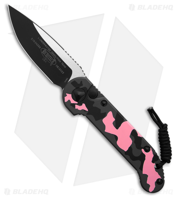 Microtech LUDT Knife Pink Camo Alum (Black) - Blade HQ
