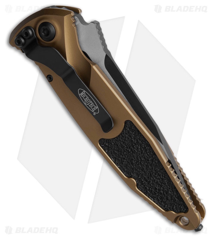 Microtech Socom Elite S/E Automatic Knife Tan Al Black Serr