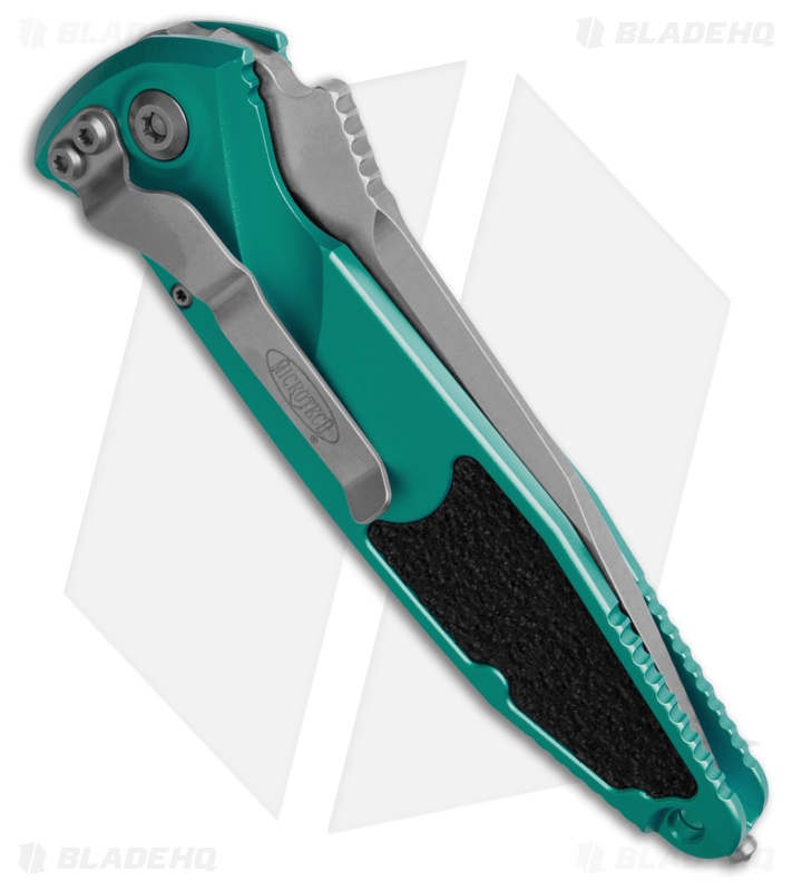 Microtech Socom Elite Auto Turquoise Al S/E SW M390 Serr
