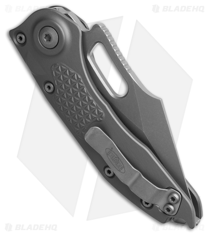 Microtech Stitch Automatic Knife Gray/Apocalyptic - Blade HQ