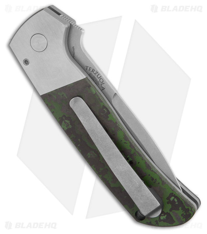Pro-Tech Custom Terzuola Knife Green (3.5" SW) - Blade HQ