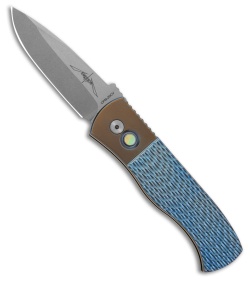 Emerson Pro-Tech CQC7 Knife Jigged Blue/Bronze Ti - Blade HQ