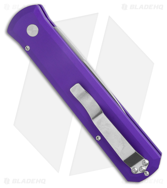 Pro-Tech Godfather Automatic Knife Purple (Satin) - Blade HQ