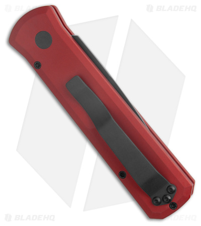 Pro-Tech Godson Automatic Knife Red Al (Black) - Blade HQ