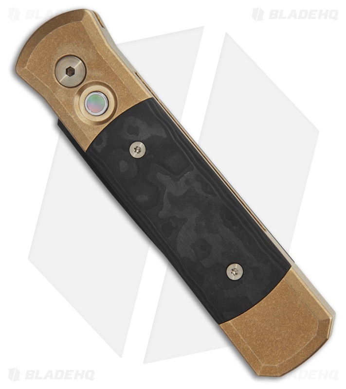 Pro-Tech Godson Automatic Knife Camo Fat Carbon/Bronze DLC