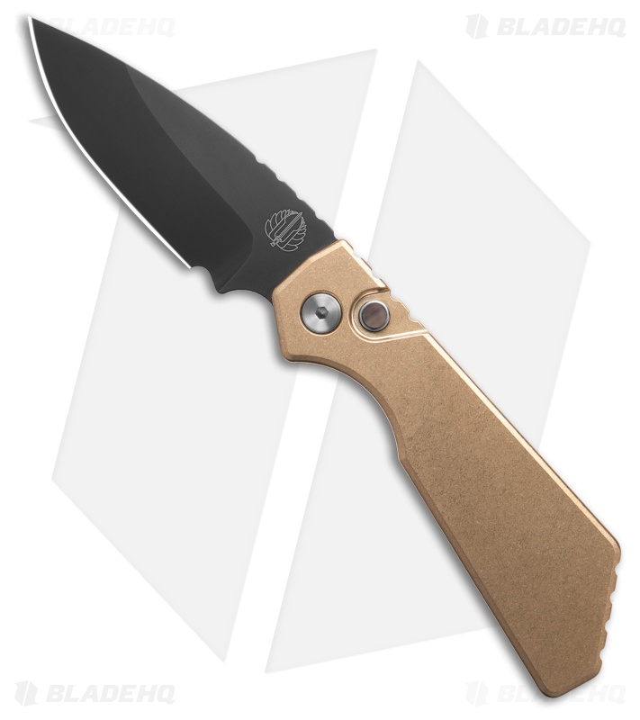 Strider + Pro-Tech PT Auto Knife Bronze Aluminium - Blade HQ