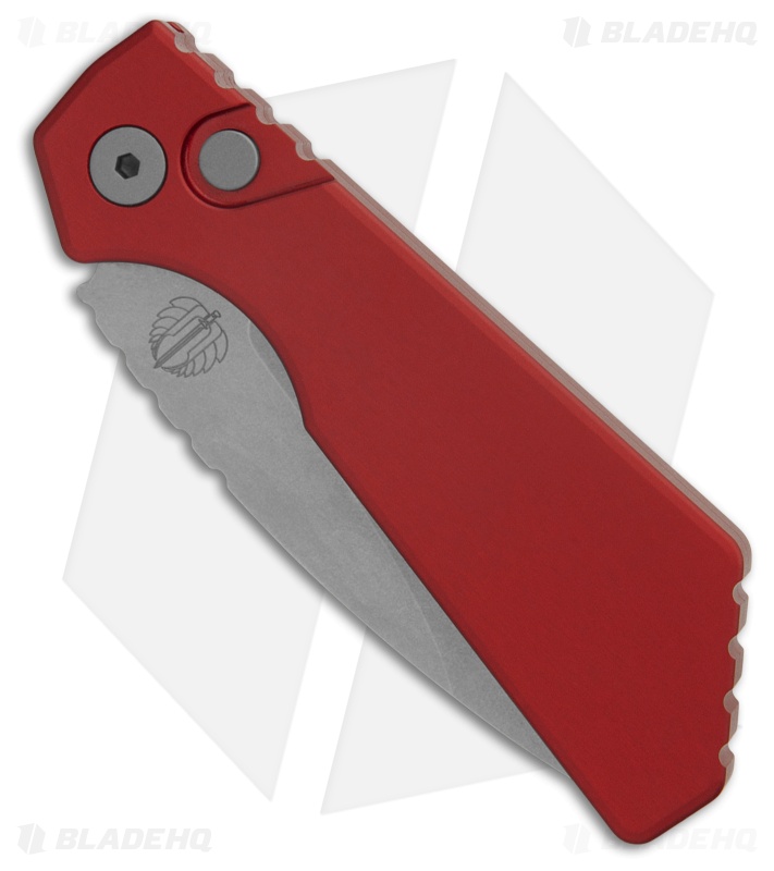 Pro-Tech PT Automatic Knife Red Aluminum MagnaCut SW