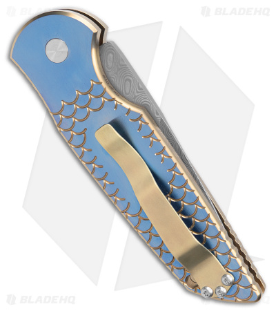 Pro-Tech TR-3 Steel Custom Auto Knife Fish Scale - Blade HQ