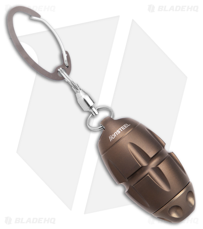 Lionsteel Eggie Driver Tool Keychain - Bronze Ti - Blade HQ