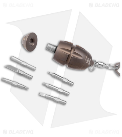 Lionsteel Eggie Driver Tool Keychain - Bronze Ti - Blade HQ